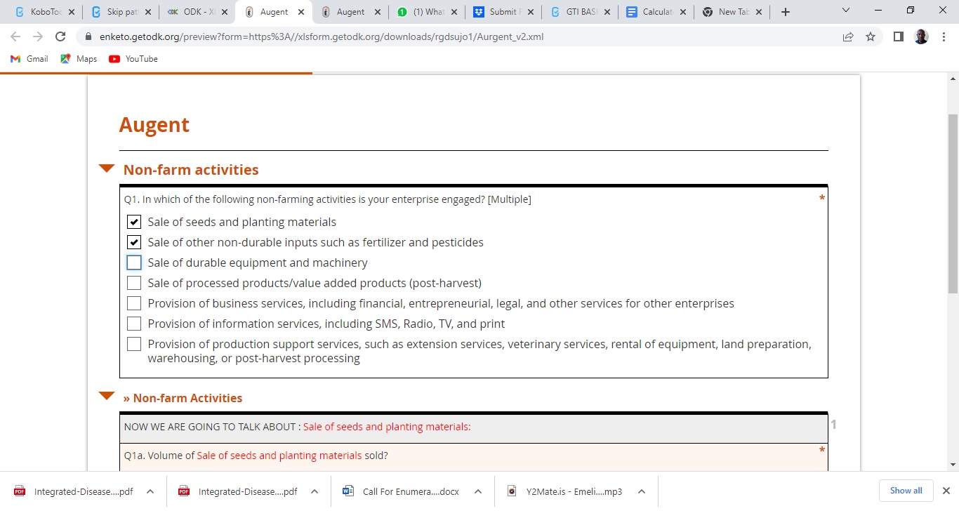 Skip pattern involve with multiple choice question - Form Building - KoboToolbox Community Forum