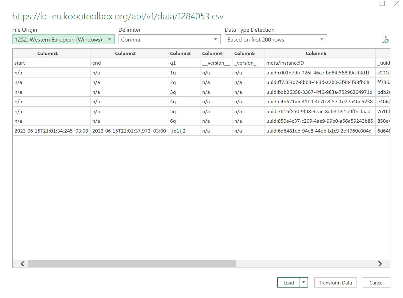 PowerBi connection Failure - Data Management - KoboToolbox Community Forum