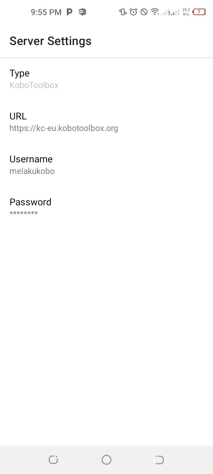 Failure to correctly configure KoboCollect - Data Collection - KoboToolbox Community Forum