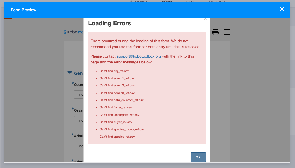 Media Files are not detected (error) on Preview and OPEN (Collect Data) - Data Collection ...
