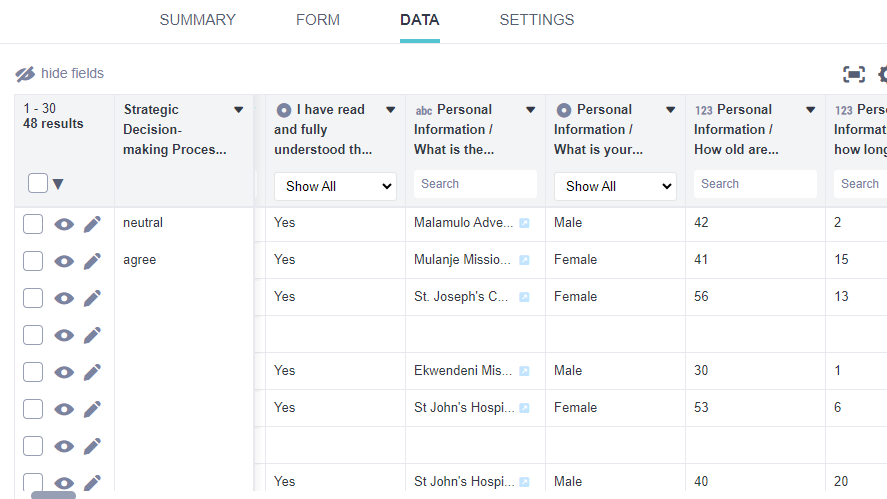 Discrepancies in variables in the table and in report - Data Management - KoboToolbox Community ...