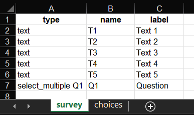 Referencing text responses in a multiple select question - Form Building - KoboToolbox Community ...