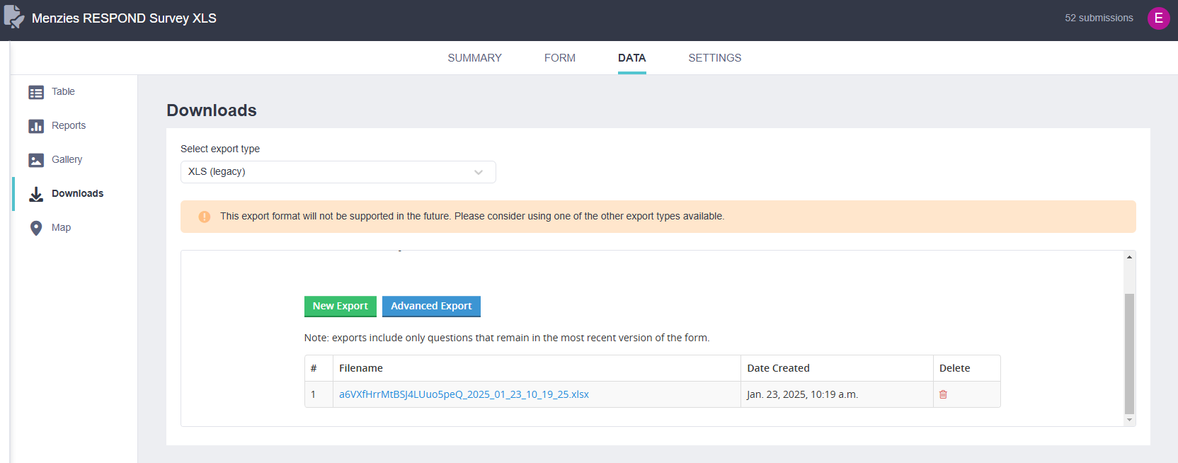 Download Error - can't get report or download - Data Management - KoboToolbox Community Forum