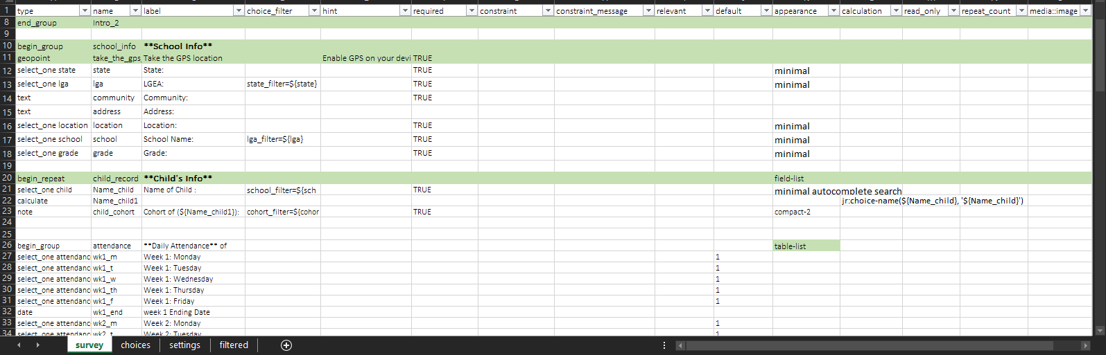 Pull value from xls form & display - Form Building - KoboToolbox Community Forum