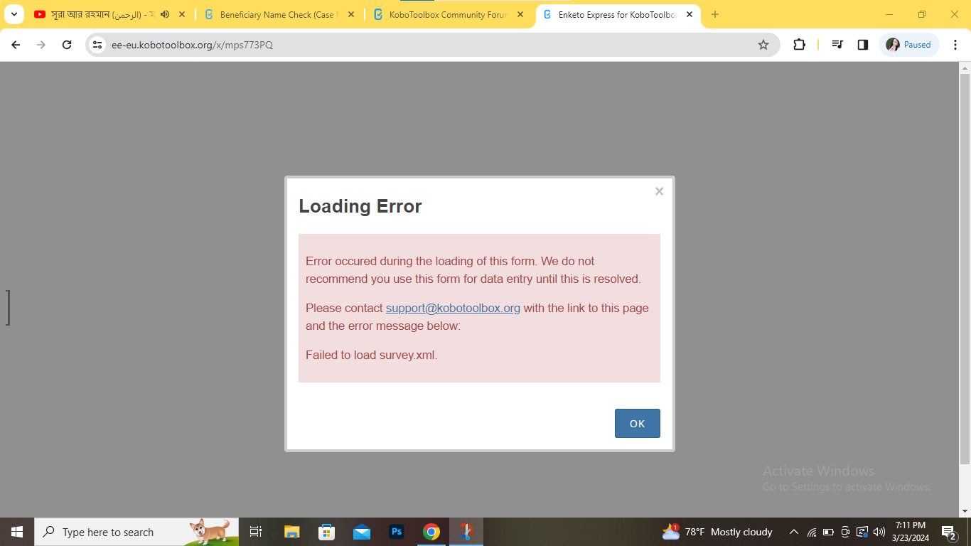 Beneficiary Name Check (Case Management) From Not working - Form Building - KoboToolbox ...