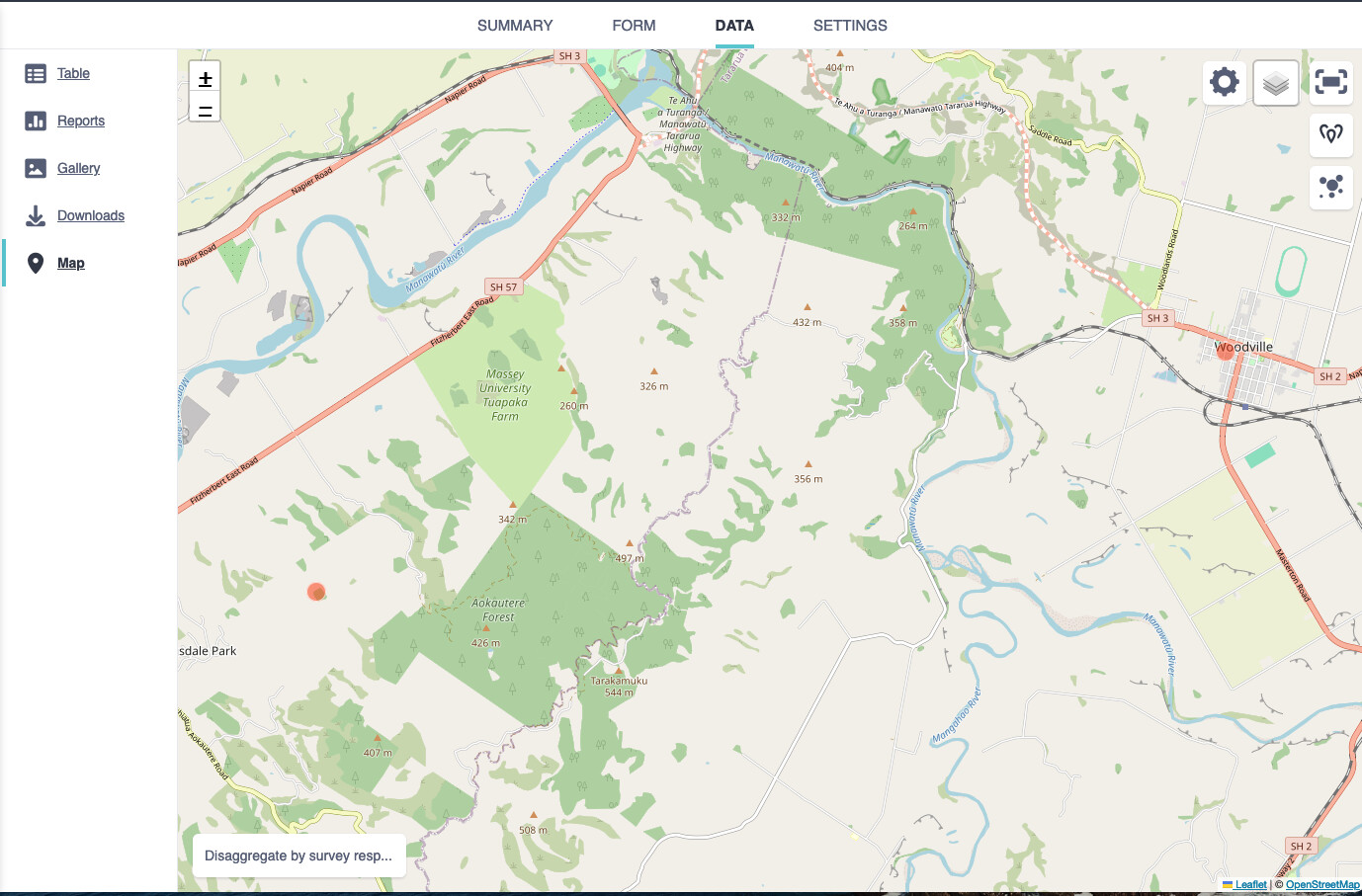 Selecting the question to plot on the map - Form Building - KoboToolbox ...